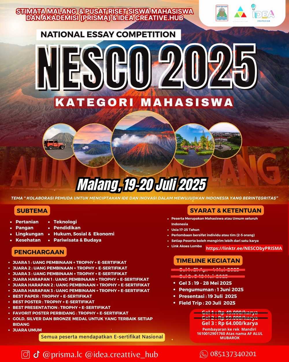 Gelombang 3 Pendaftaran NESCO 2025 - Event Ruang Mahasiswa